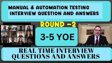 Automation Manual Testing Mock Interview Questions Round 2