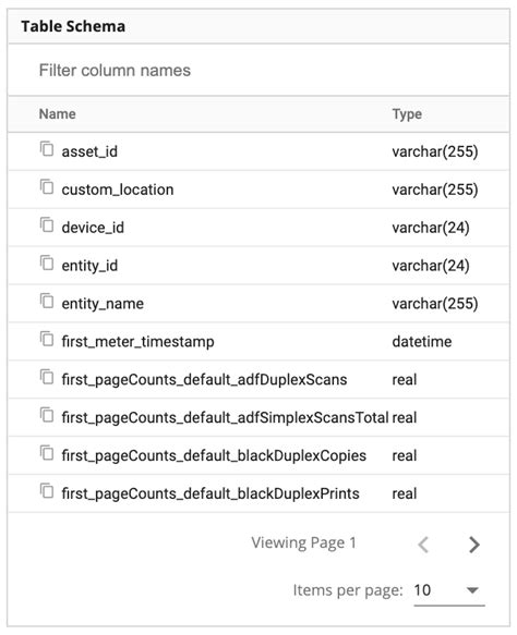 Table Schema Viewer Print Tracker Documentation