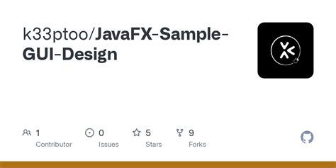 Javafx Sample Gui Design Dist Javafx Info At Master · K33ptoo Javafx Sample Gui Design · Github