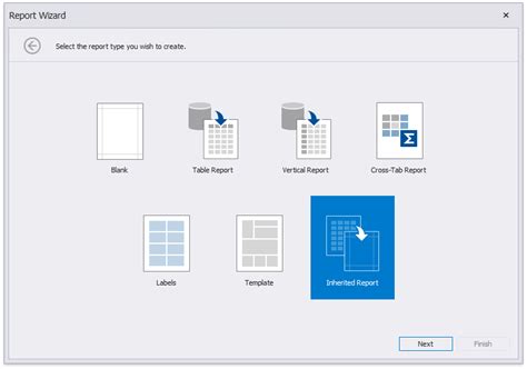 Create An Inherited Report Net Reporting Tools Devexpress