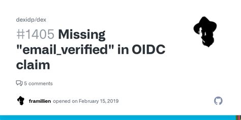 missing email verified in oidc claim · issue 1405 · dexidp dex · github