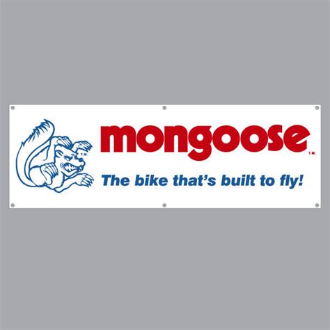 Mongoose Built To Fly Redblue Banner Old School Bmx Bmx
