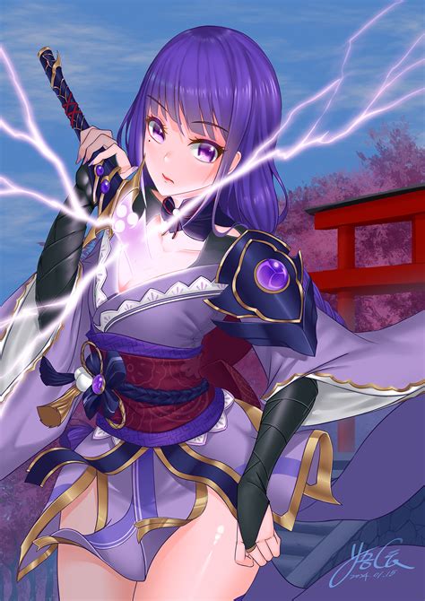 達人專欄 【原神】雷電將軍 Blackseal的創作 巴哈姆特