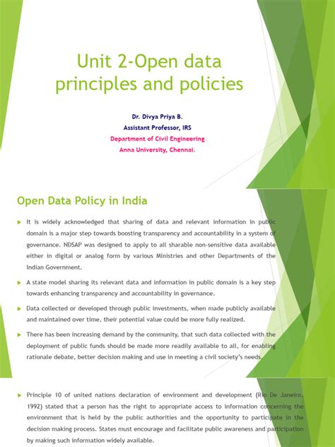 21 Open Data Principles Pdf Business