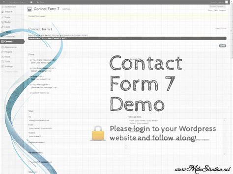 Tutorial Contact Form 7 Wordpress Plugin Youtube