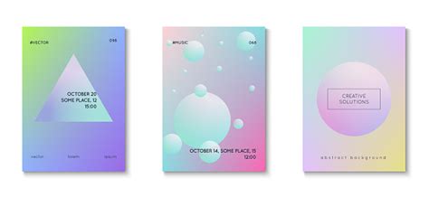 추상 디자인 Fluorescent Sphere Collection 바이올렛 홀로그램 세트 생생한 요소 3d 모양 삼각형 포스터입니다 미래 지향적 인 힙 스터 포스터 보라색