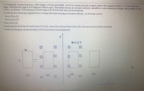solved a rectangular conducting loop with length l 0 2m
