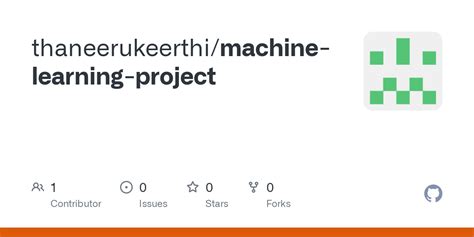 GitHub Thaneerukeerthi Machine Learning Project