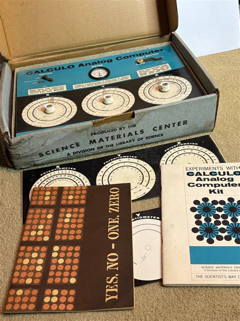 Vintage 50s Library Of Science Calculo Analog Early Home Diy Computer