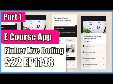 Flutter Flutter Live Coding EP1148 E Course App Part 1 YouTube