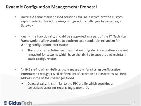 Ppt Ihe Profile Proposal Dynamic Configuration Management Powerpoint