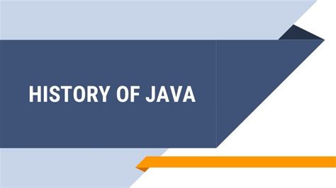 Java History