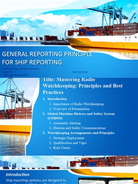 Enriquez Ship Reporting System Finals Pdf Safety