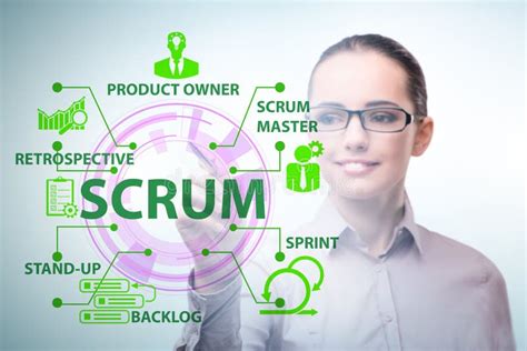 Businesswoman In SCRUM Agile Method Concept Stock Image Image Of Agile Scrum