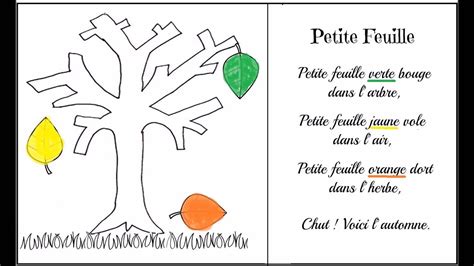 Comptine Petite Feuille Paroles Illustr Es Imprimer Avec Comptine Hot Sex Picture