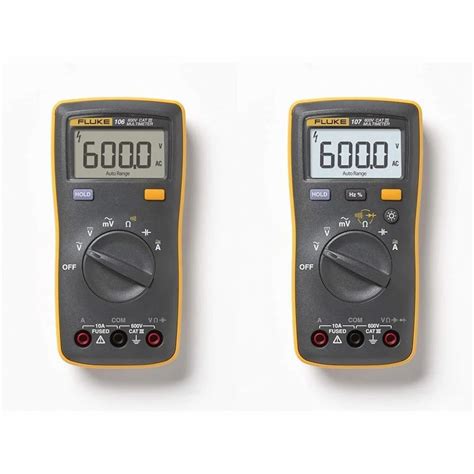 Fluke 106 Palm Sized Digital Multimeter Voltmeter 6000 Counts Ac Dc Current Frequency