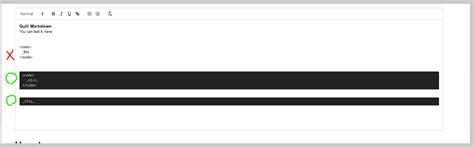 Disable Markup Inside Certain Tags Issue 43 Cloverhearts Quilljs