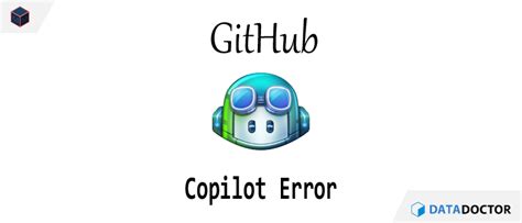 Git Copilotvscode 연결 에러 해결 Data Doctor