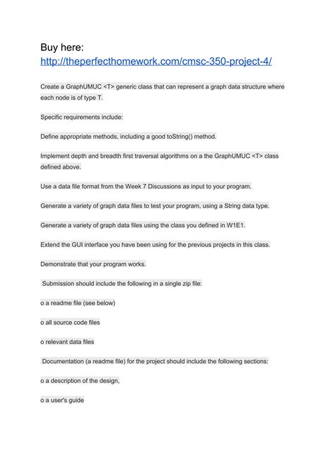 Cmsc 350 Project 4 Pdf