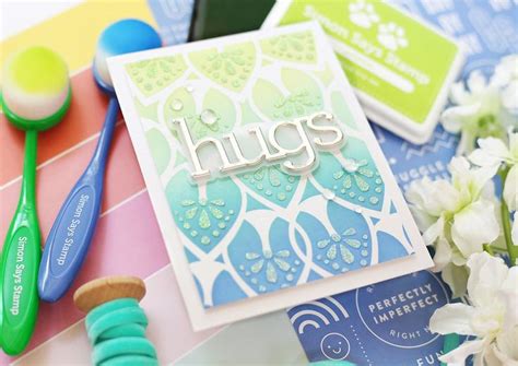 Mod Layering Leaves Cardmaking Blending Cards Miss You Cards