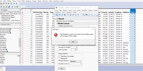 Error Message For Neural Net With Missing Validation Rows Suggest Workaround Jmp User Community