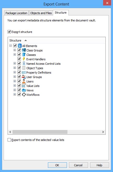 Export Structure