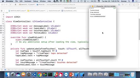 Mapd124 W2017 Lesson 11 Part 1 Ios Gestures Swift 3 Xcode 8