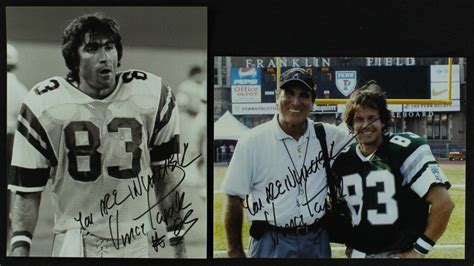 Lot Of 2 Vince Papale Signed Eagles 8x10 Photos Inscribed You Are