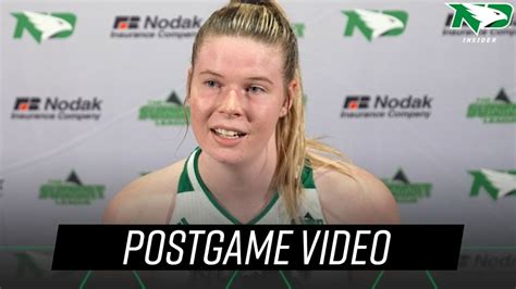 Und Womens Basketball Miranda Vanderwal Postgame Press Conference 12 3 23 Youtube