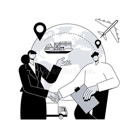 Collaborative Logistics Abstract Concept Vector Illustration Stock Vector Illustration Of