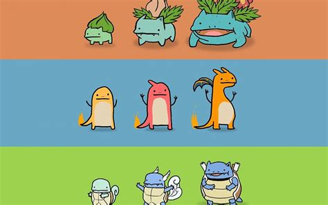 Ivysaur Charmeleon And Wartortle