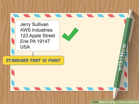 Ways To Write A Return Address WikiHow