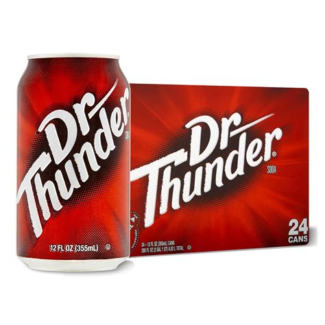 Great Value Dr Thunder Soda Pop 12 Fl Oz 24 Pack Cans Walmart