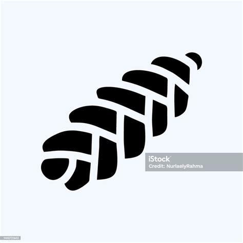 아이콘 칼라 베이커리 기호에 적합합니다 글리프 스타일 편집 가능한 간단한 디자인 디자인 템플릿 벡터 간단한 그림 3차원 형태에 대한 스톡 벡터 아트 및 기타 이미지 Istock