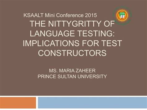 Principles Of Language Assessment Pptx Standardized Testing Educational Assessment