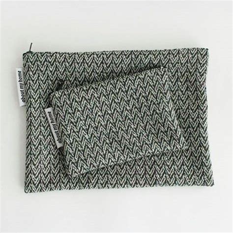 윈터그린 헤링본 파우치 감도 깊은 취향 셀렉트샵 29cm