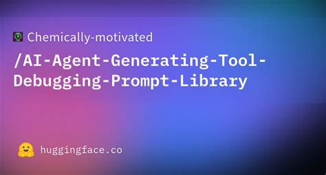 Chemically Motivated Ai Agent Generating Tool Debugging Prompt Library