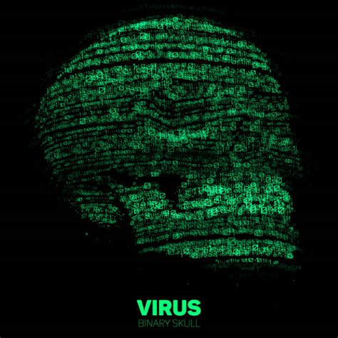 70 Skull And Crossbones On Binary Code With Message About Hacking