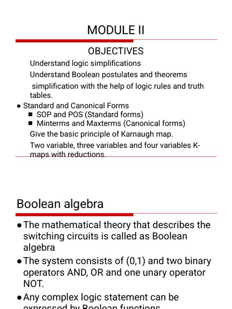 Dcf Module Ii Pdf Logic Gate Algebra