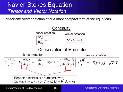 PPT Chapter 9 Differential Analysis Of Fluid Flow PowerPoint