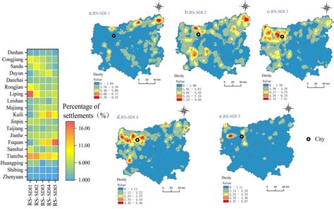 Spatial Location Characteristics Of Settlement Distribution At Download Scientific Diagram