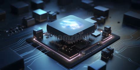 An IoT Device Communicating With A Cloud Platform Collect Eight Created With Generative AI Stock