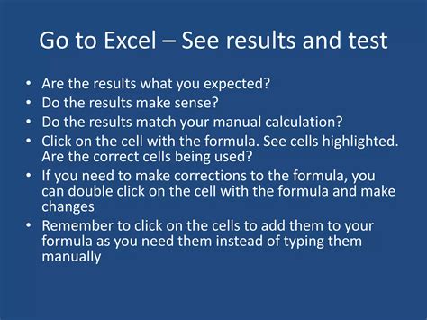 How To Approach Creating Formulas In Excel And My It Lab Ppt