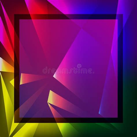 Colorful Abstract Geometric Background With Triangular Polygons Stock