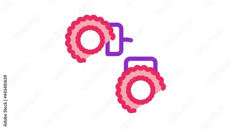 Handcuffs Sex Icon Animation Color Handcuffs Sex Animated Icon On