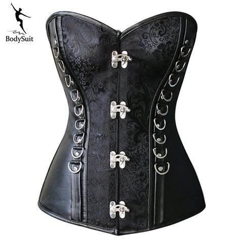 Leather Corset Waist Trainer Hot Shapers Bustiers Waist Corset Sexy