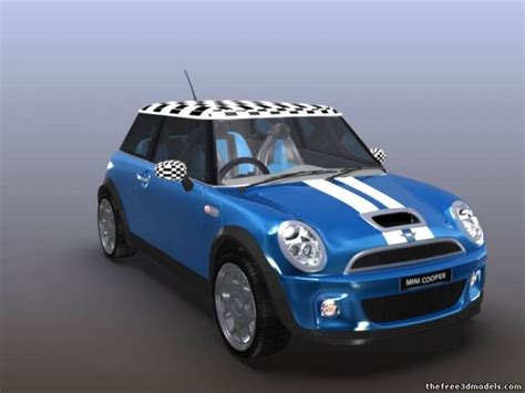Mini Cooper Free 3d Model Blend Free3d