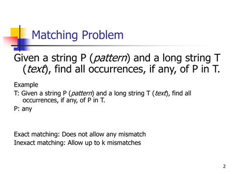 Ppt Matching Problems In Bioinformatics Powerpoint Presentation Free Download Id1462494