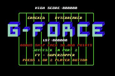 CSDb G Force By Bytebreaker 1984