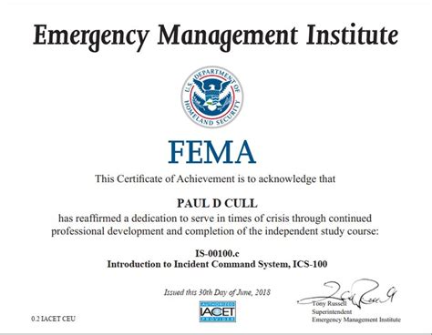 Is 100c Incident Command System